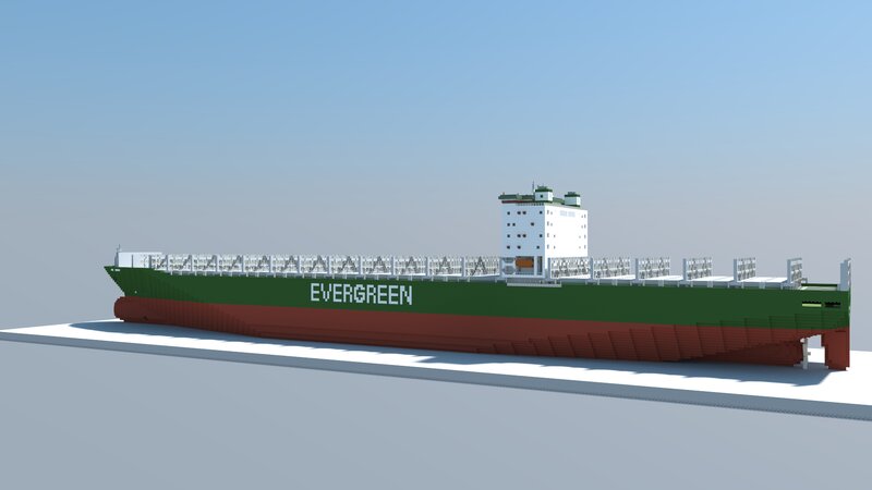 Ever Lasting (1:1 Scale Container Ship) Minecraft Map