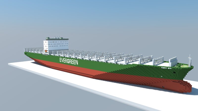 Ever Lasting (1:1 Scale Container Ship) Minecraft Map