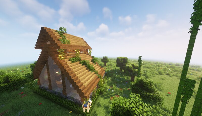 wooden house Minecraft Map