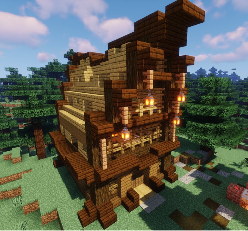 Medieval forest house Minecraft Map