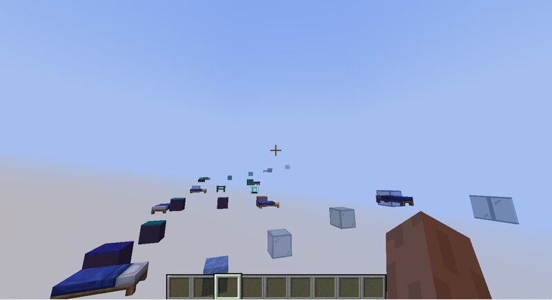 All The Blue Blocks Parkour #1 Minecraft Map