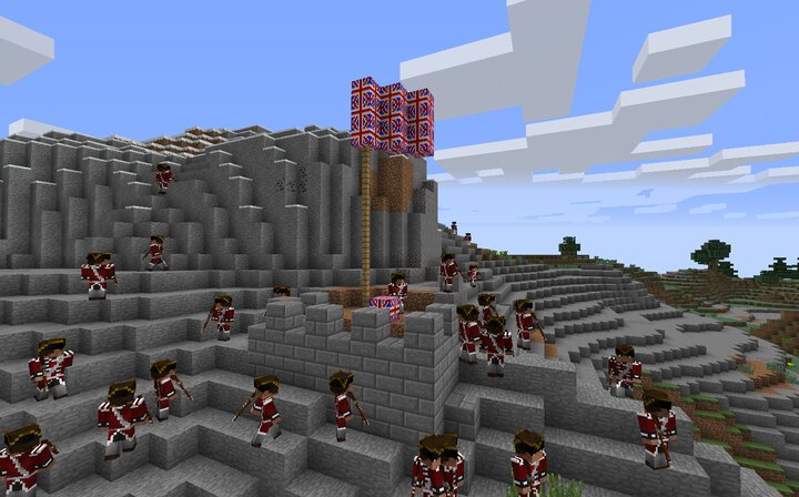 american revolution mod battle Minecraft Map
