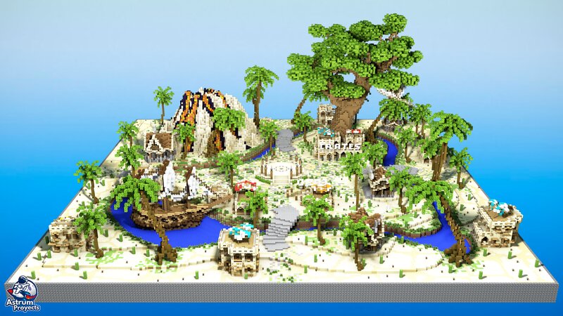 HCF Spawn - Summer Theme Minecraft Map
