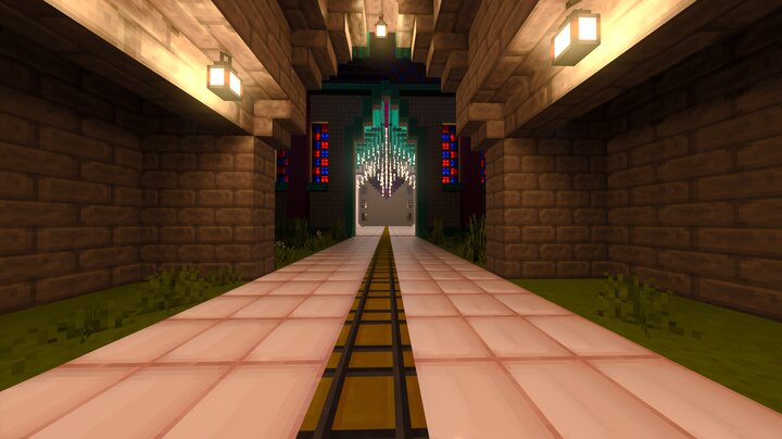 Medieval town with 2 dragons Minecraft Map