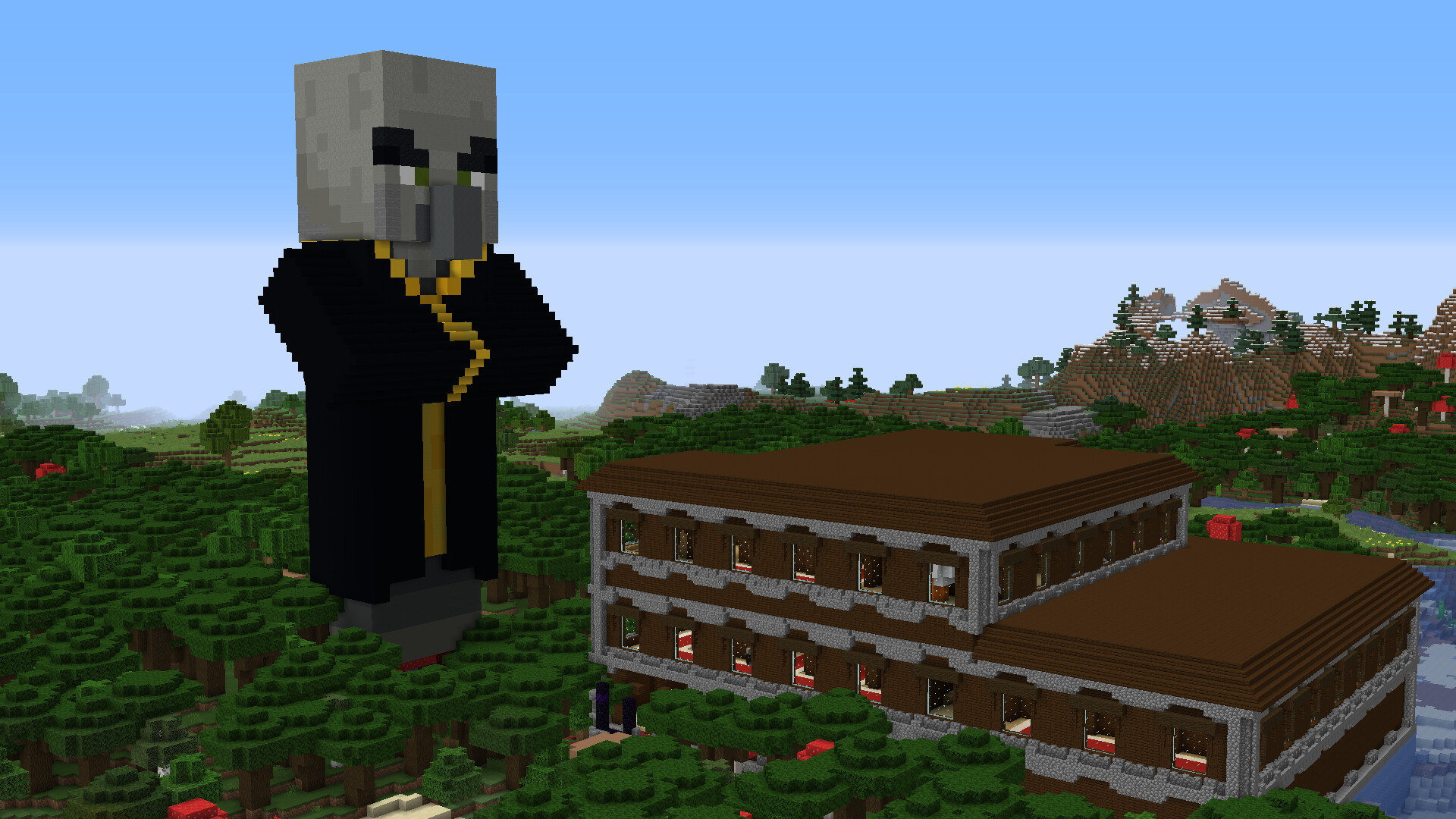 Evoker Mob Statues Minecraft Map