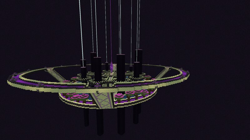 Beautiful end, built in survival Minecraft Map