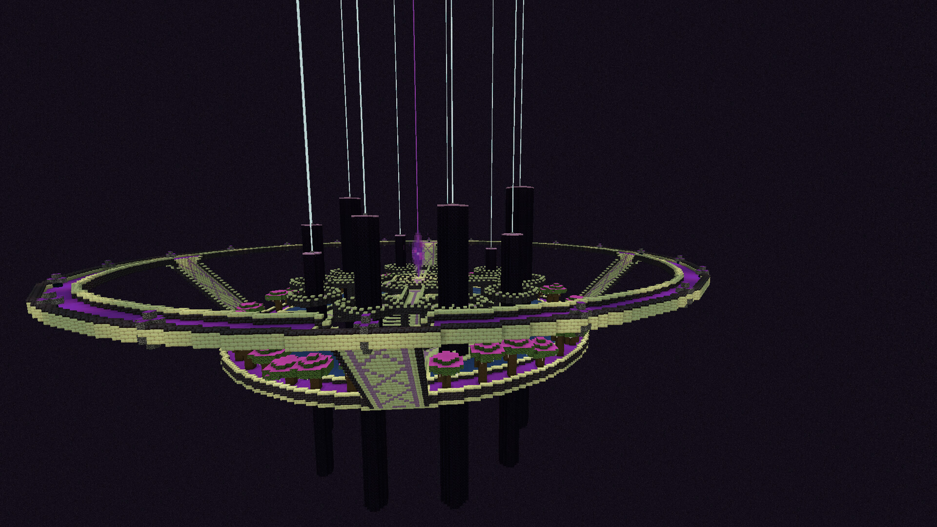 Beautiful end, built in survival Minecraft Map