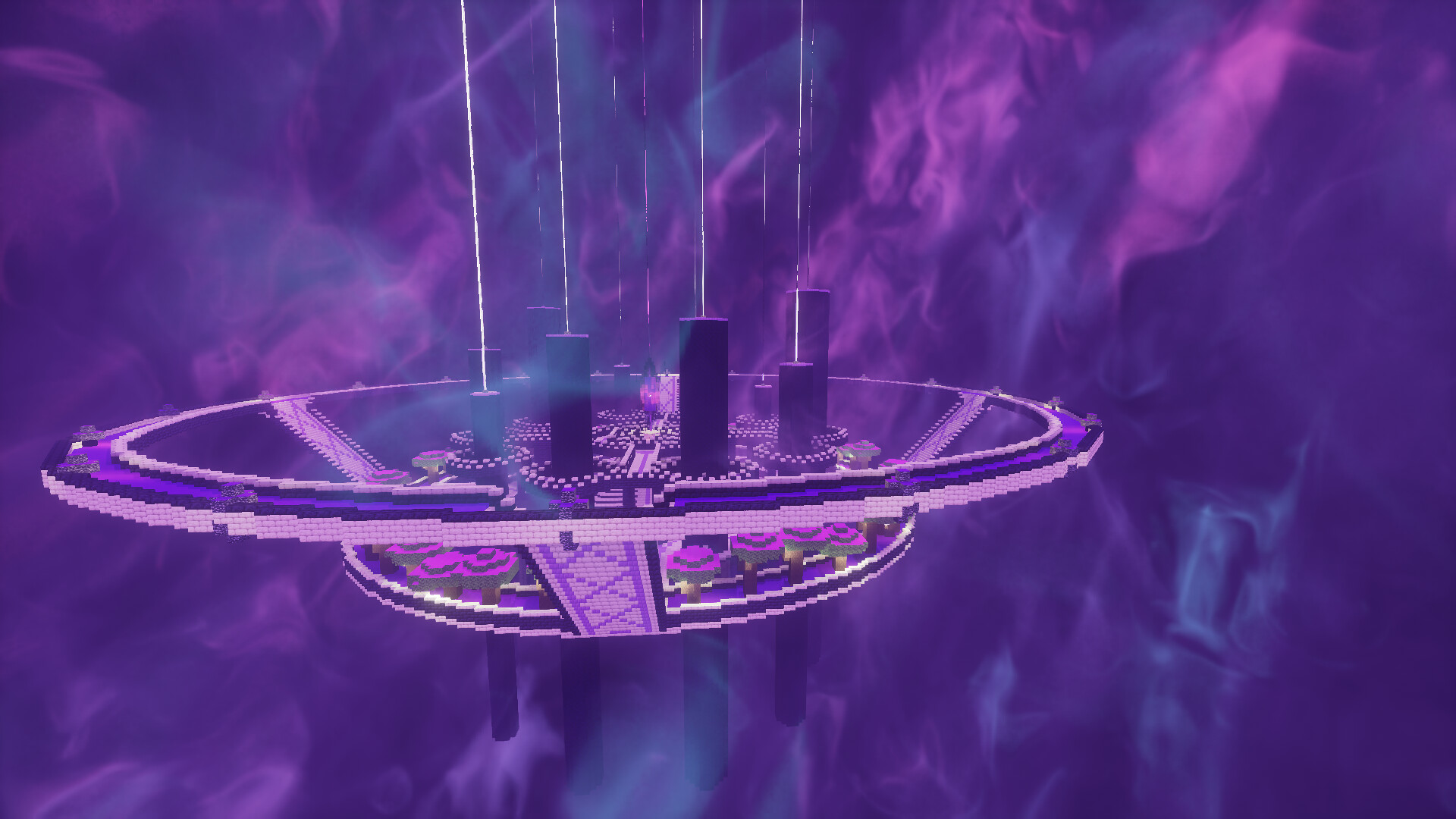 Beautiful end, built in survival Minecraft Map