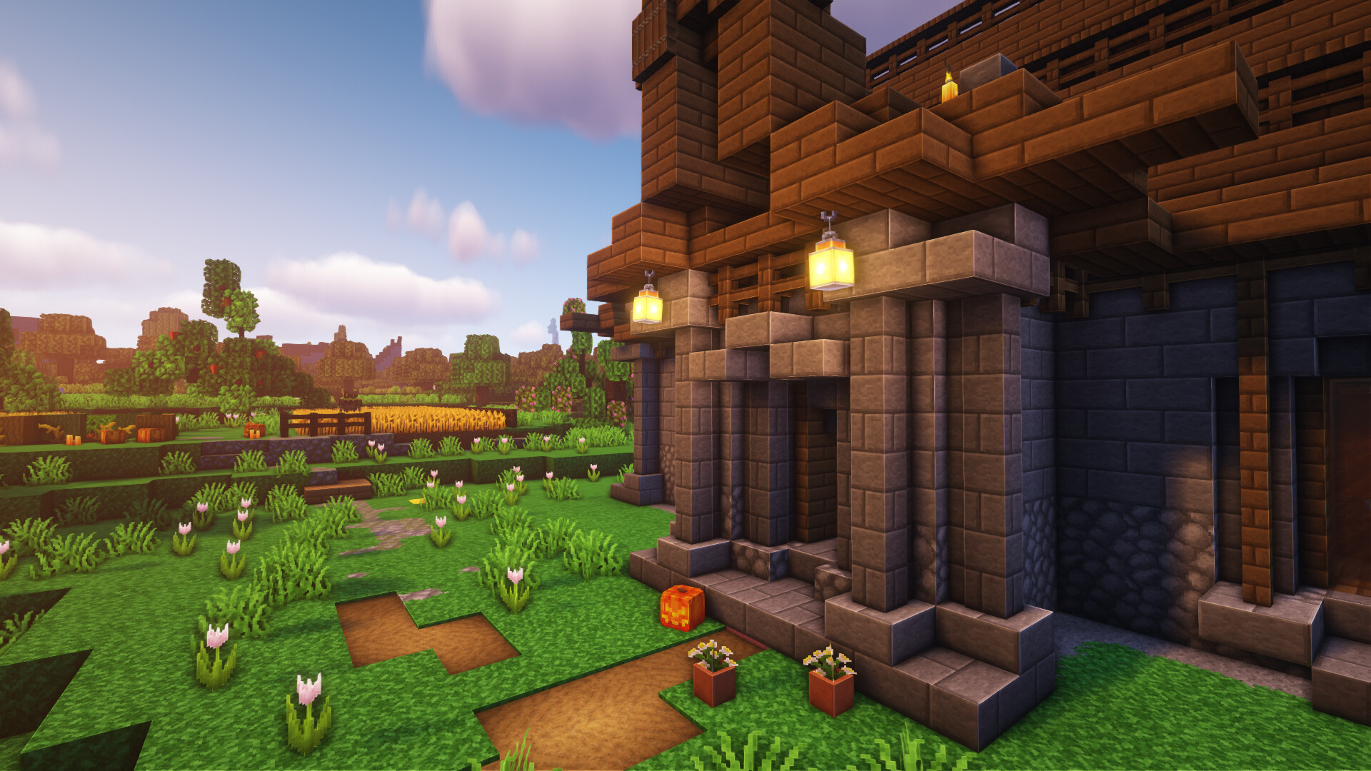 How to build a Survival House // Design 2 Minecraft Map