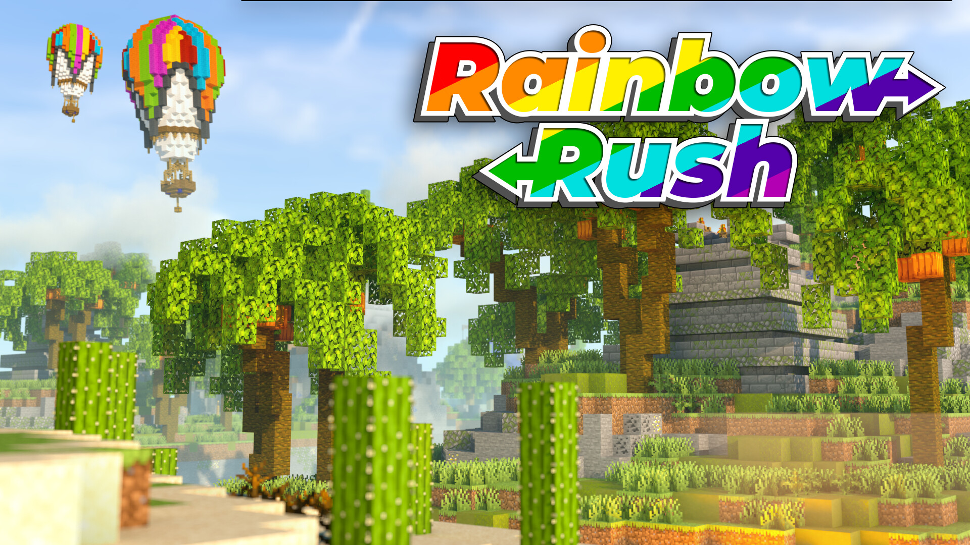 Rainbow Rush - Race for the Wool - Java Version Minecraft Map
