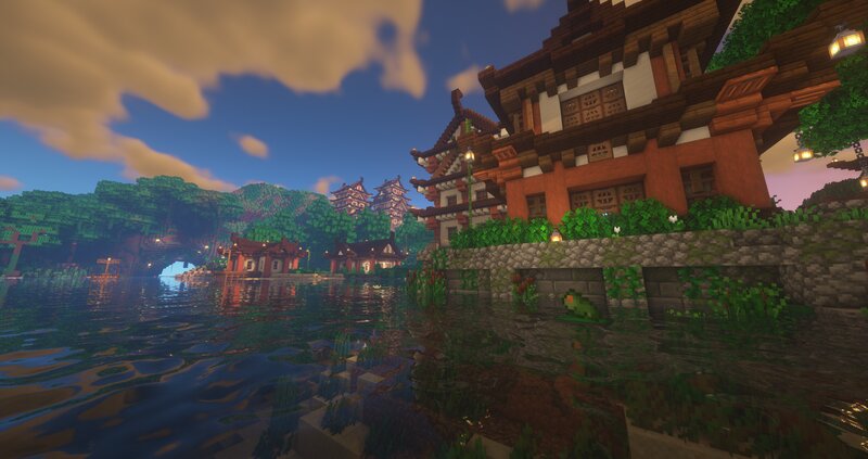 Atarashi | Japanese themed Minecraft Village | Builder's Forge Minecraft Map