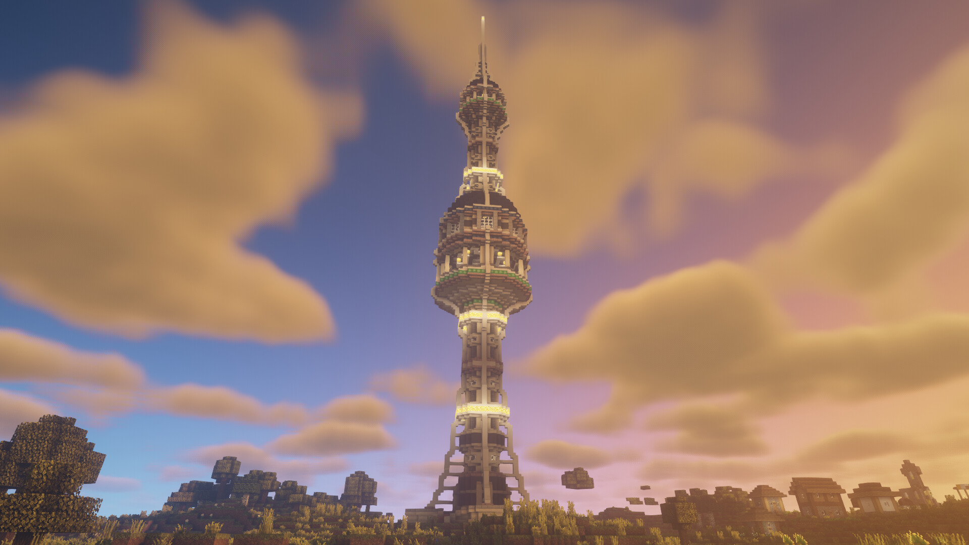 Fantasy Tower 550ft Minecraft Map