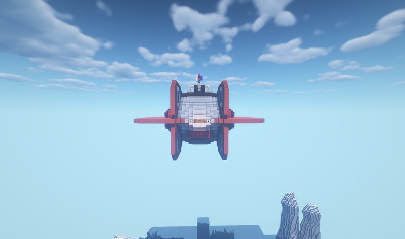 Movecraft Air Battleship - Richelieu-class Battleship Minecraft Map