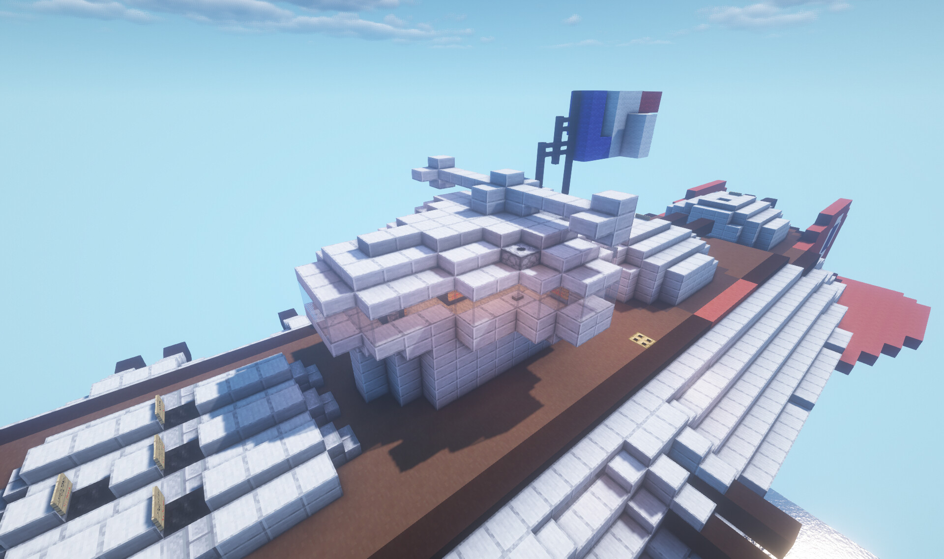 Movecraft Air Battleship - Richelieu-class Battleship Minecraft Map