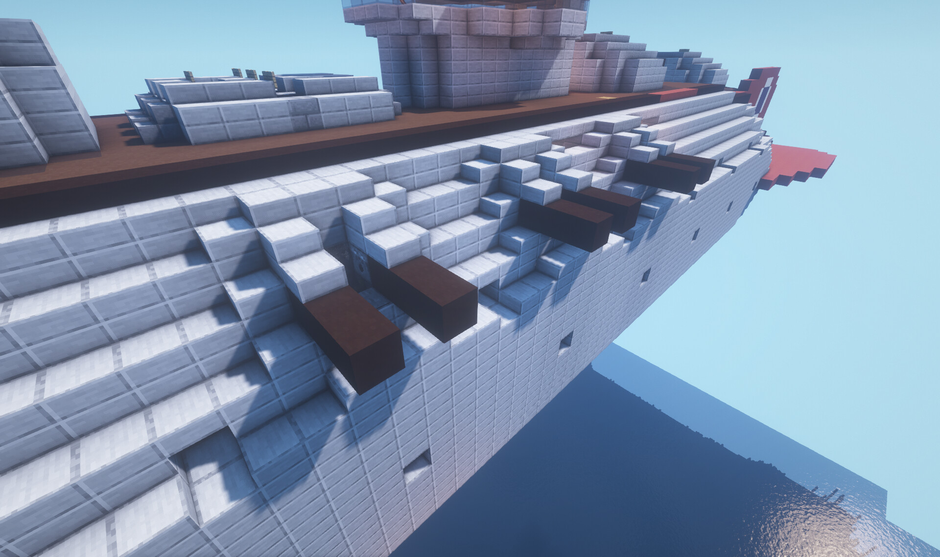 Movecraft Air Battleship - Richelieu-class Battleship Minecraft Map