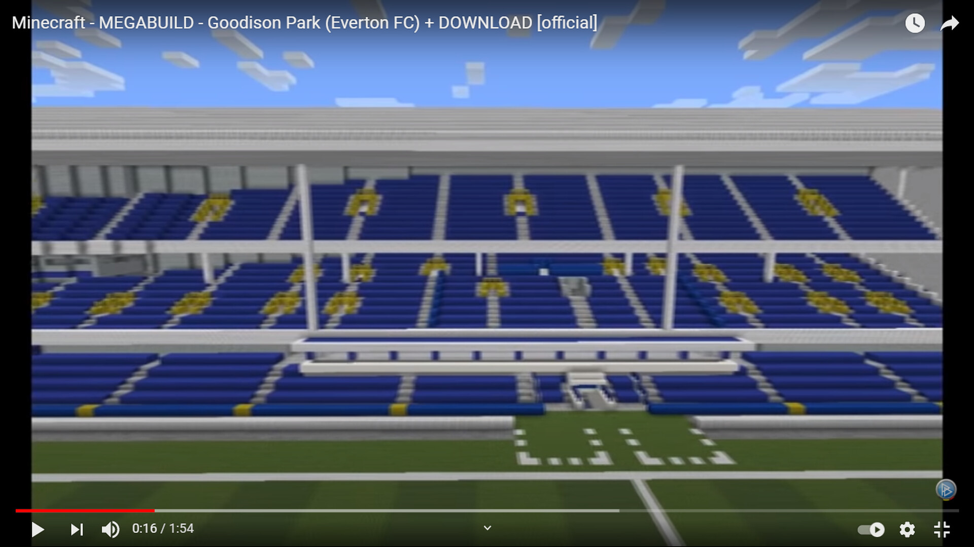 Estádio - Goodison Park (Everton FC) Minecraft Map