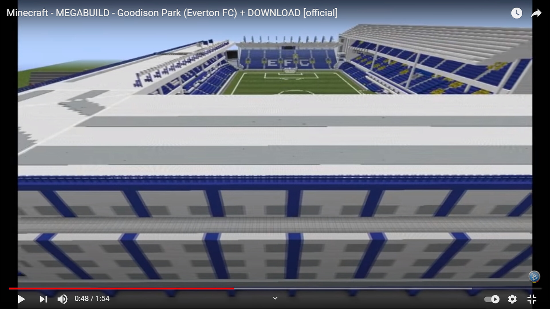 Estádio - Goodison Park (Everton FC) Minecraft Map