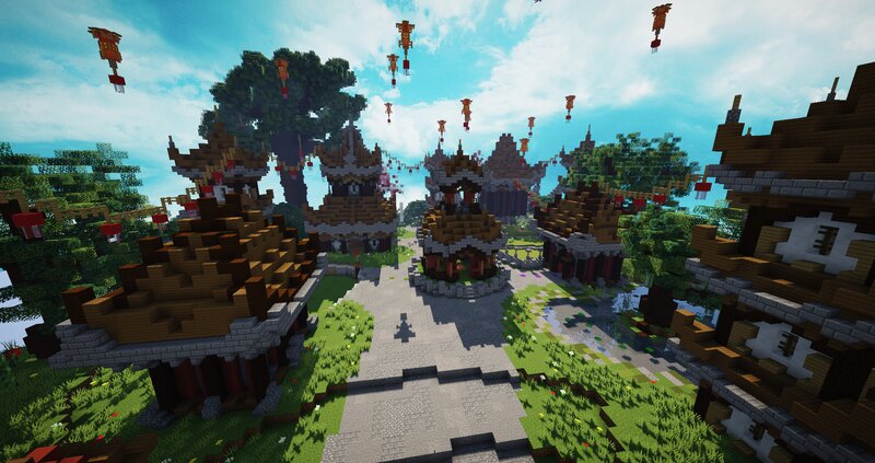 HCF Spawn - Japanese themed Minecraft Map