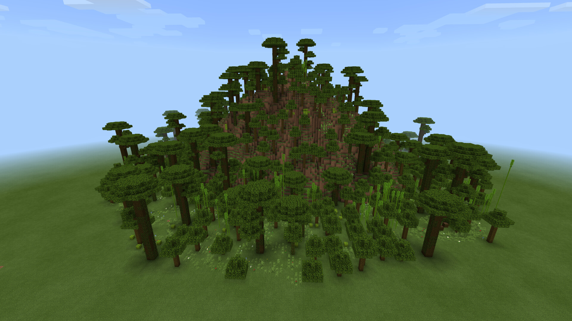 Dżunglowa góra, Jungle mountain (Bedrock Edition) Minecraft Map