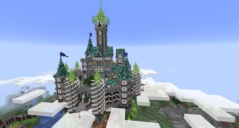 Flying Castle Minecraft Map