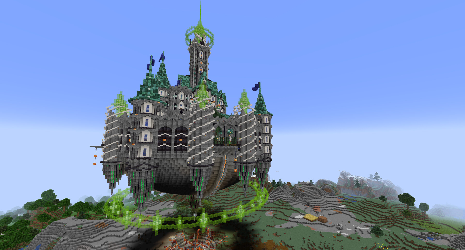 Flying Castle Minecraft Map