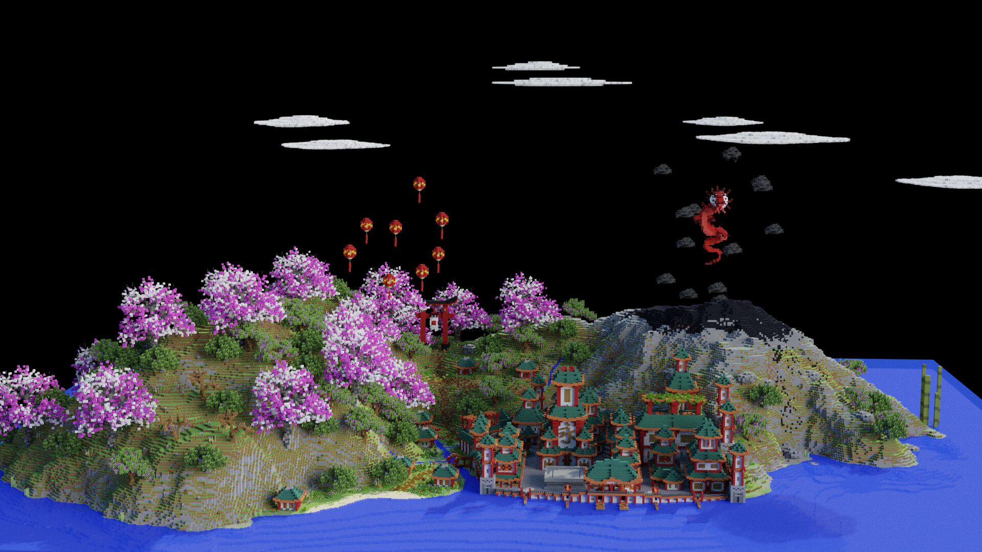 Small Chinese Town Minecraft Map