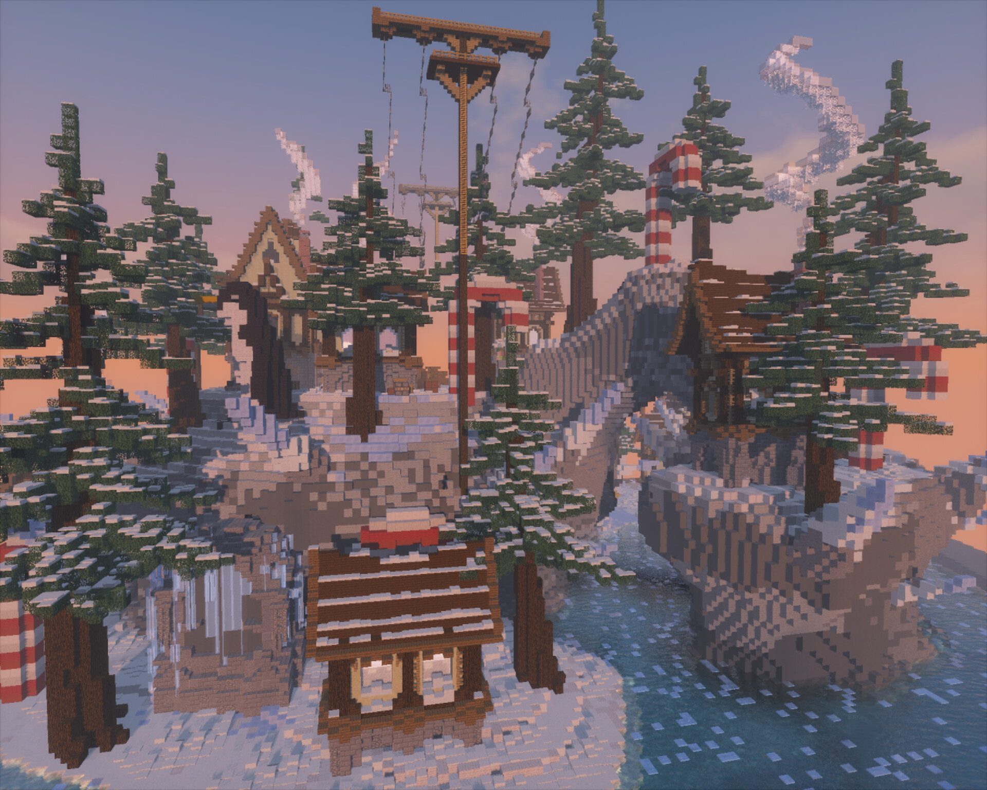 ️WINTER HUB ️ Minecraft Map