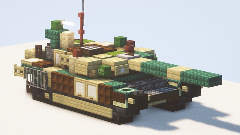 T-90 MS Main Battle Tank - 1.5:1 Scale Minecraft Map