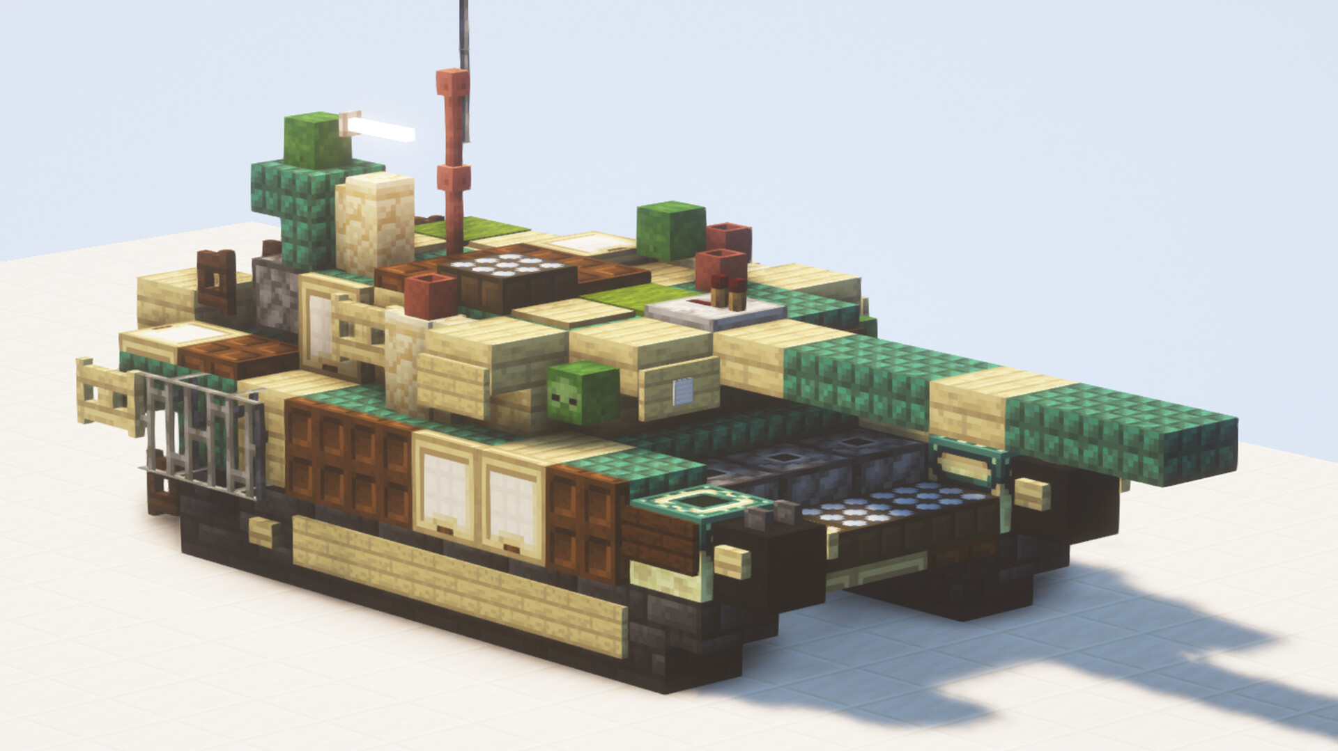 T-90 MS Main Battle Tank - 1.5:1 Scale Minecraft Map