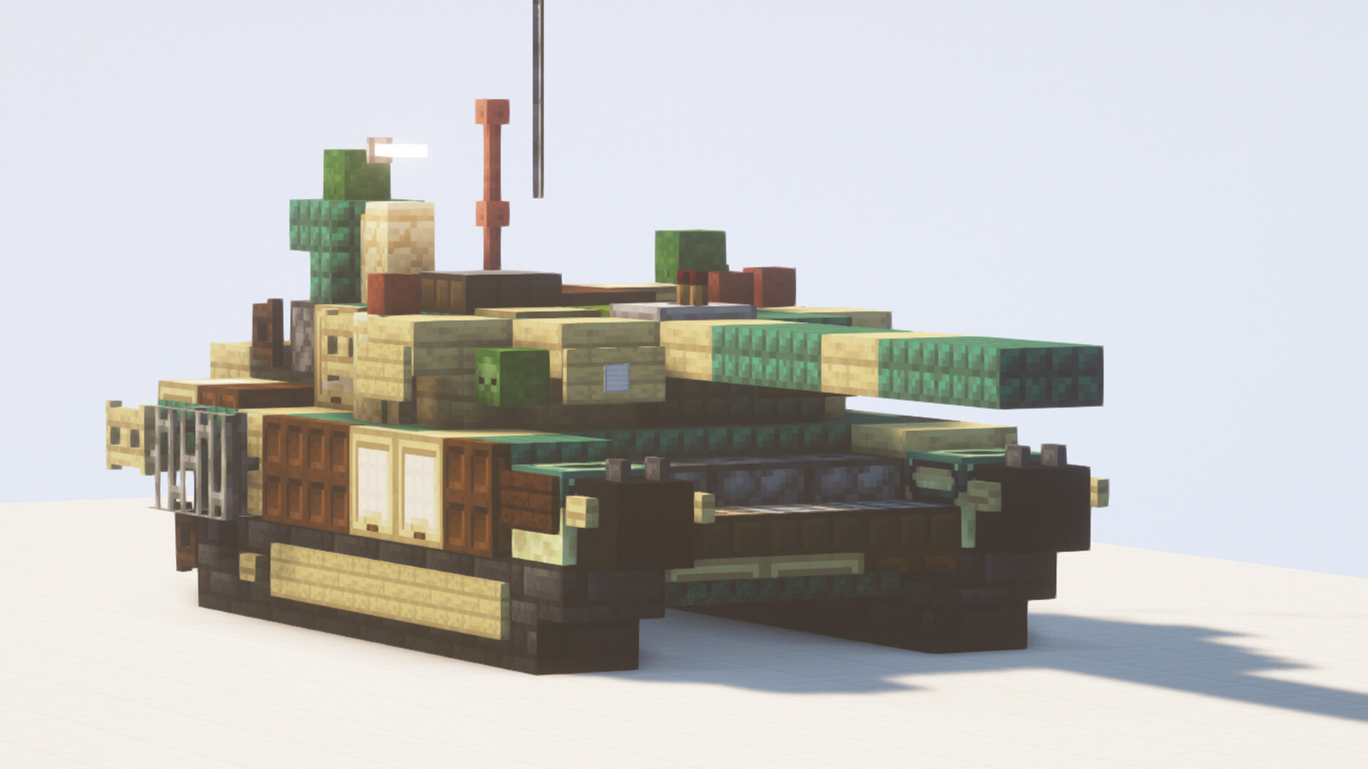T-90 MS Main Battle Tank - 1.5:1 Scale Minecraft Map