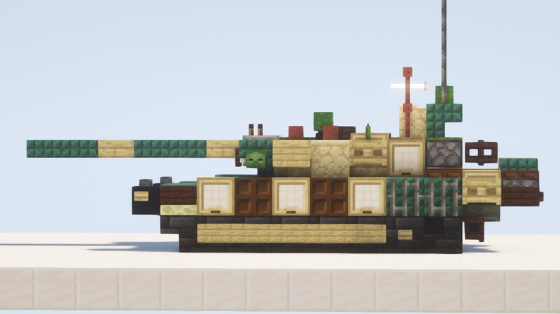T-90 MS Main Battle Tank - 1.5:1 Scale Minecraft Map