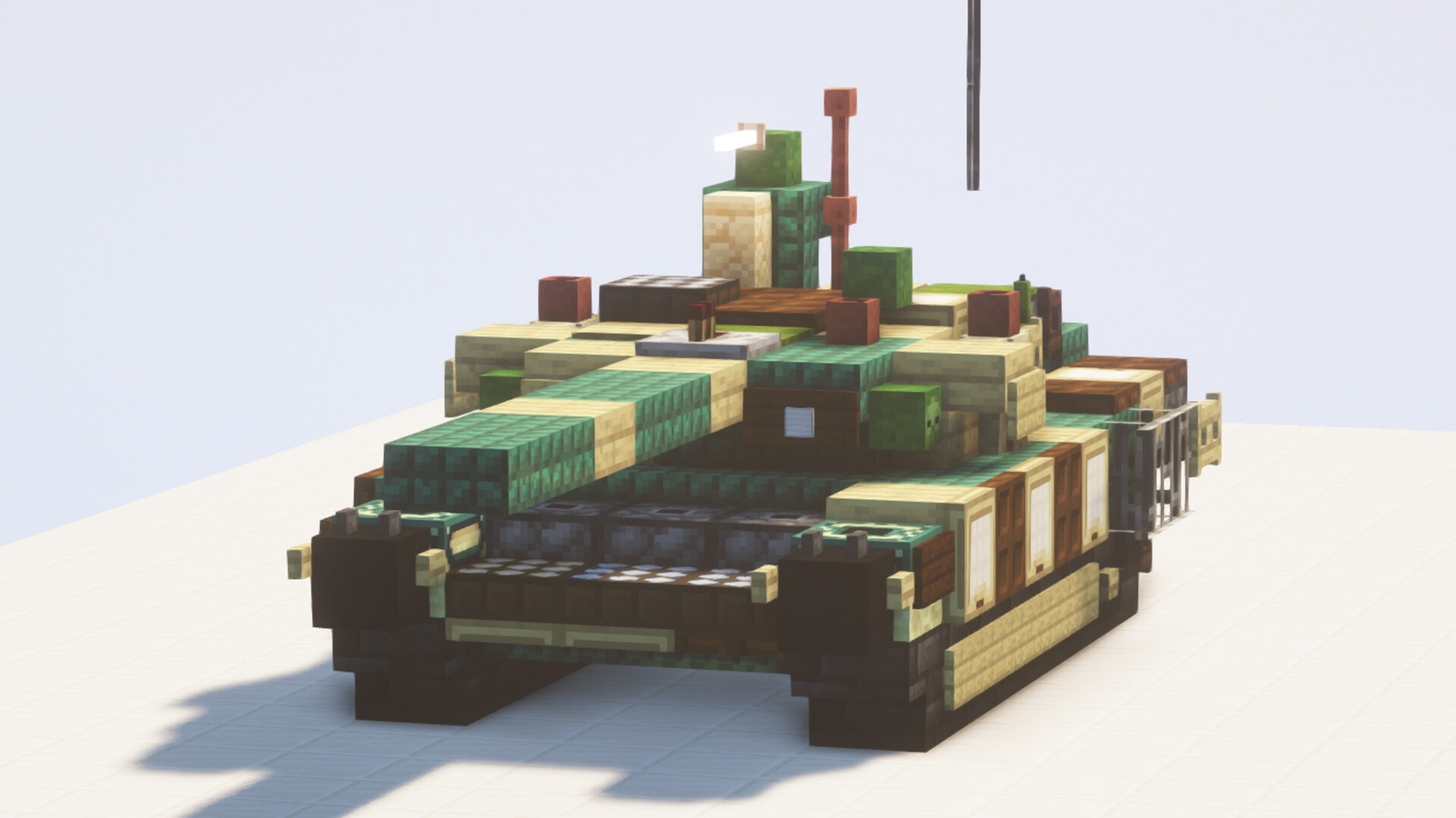 T-90 MS Main Battle Tank - 1.5:1 Scale Minecraft Map