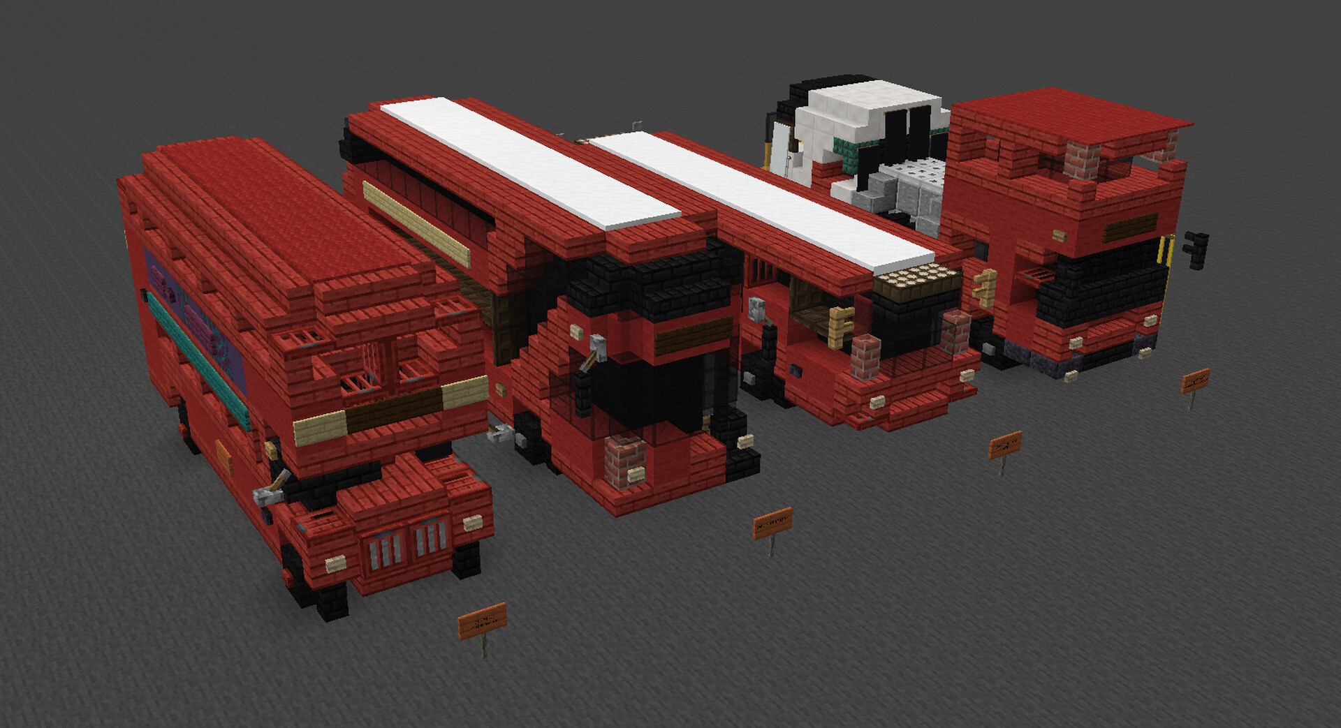 London Buses 4 Pack [DOWNLOAD] Minecraft Map