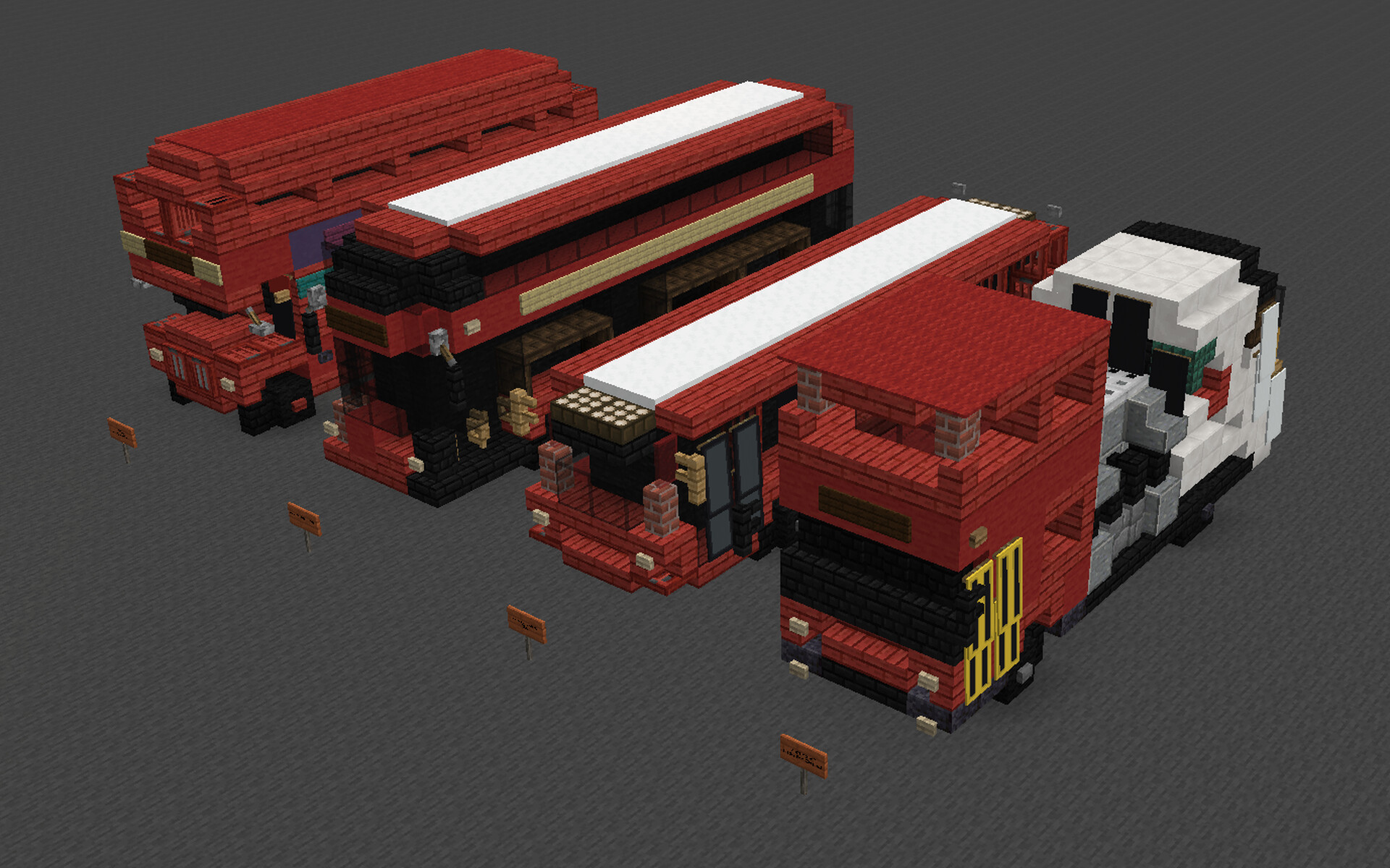 London Buses 4 Pack [DOWNLOAD] Minecraft Map