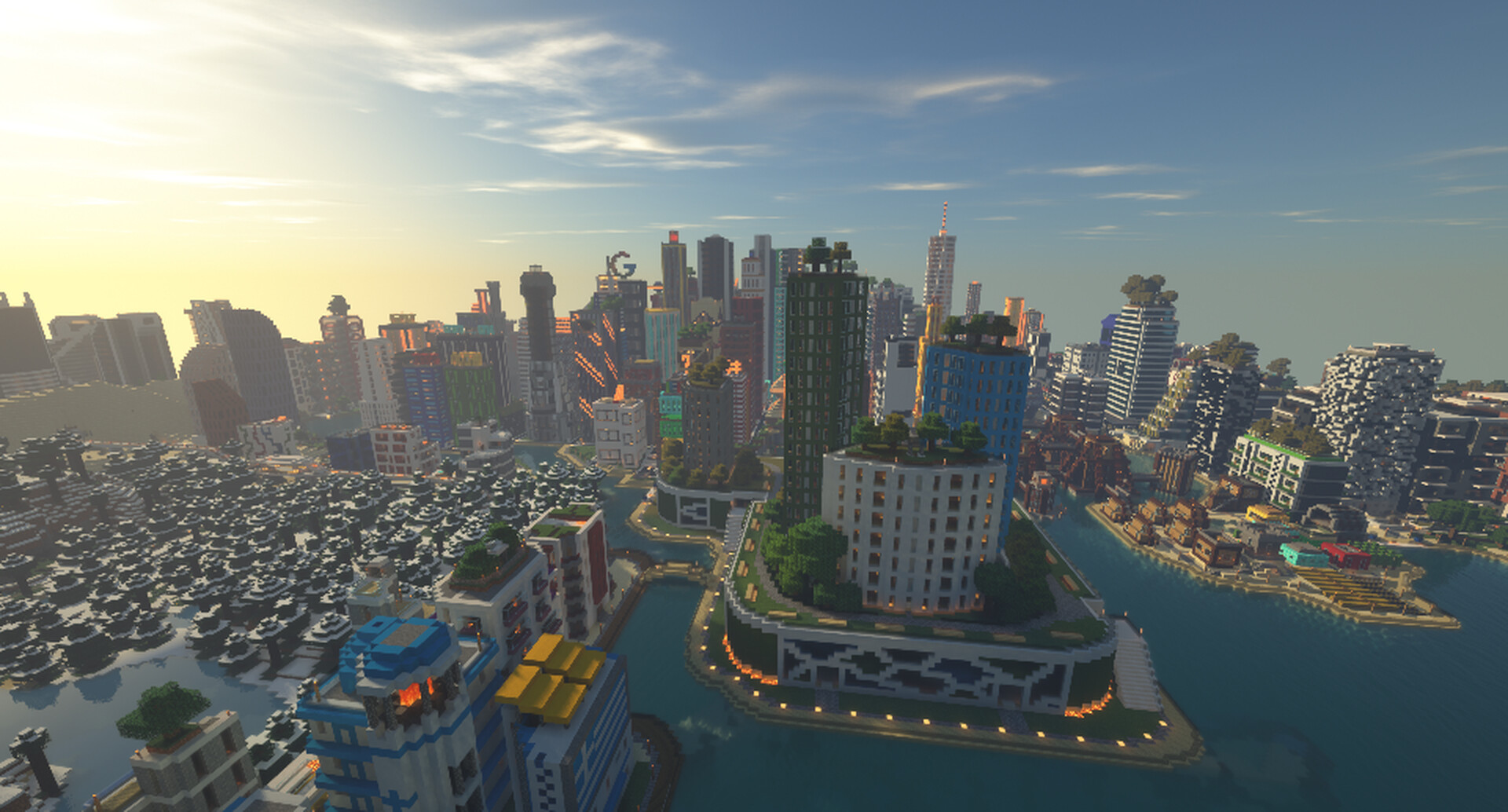 Titania - A massive, modern and original metropolis! Minecraft Map