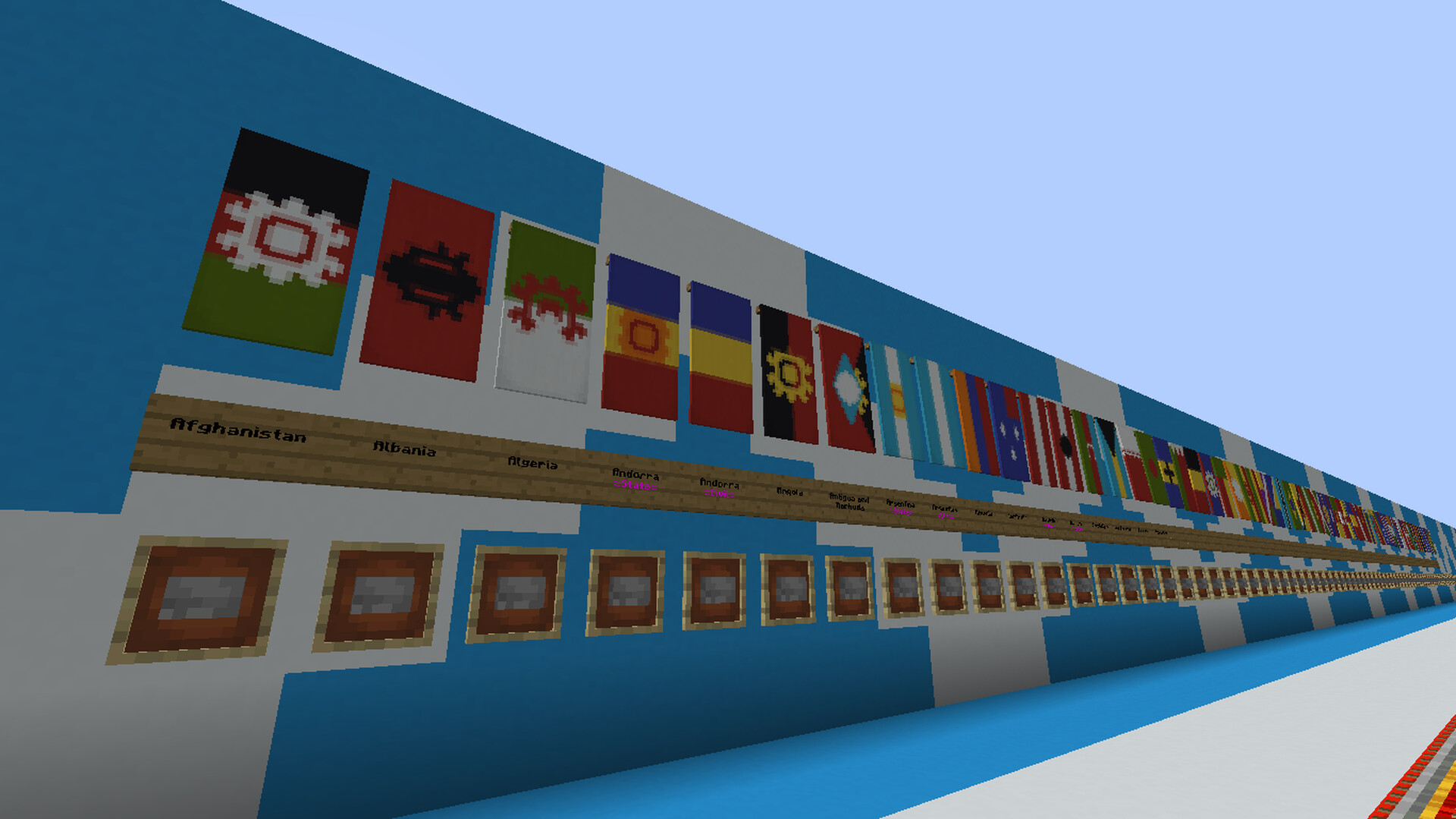 National flags Minecraft Map