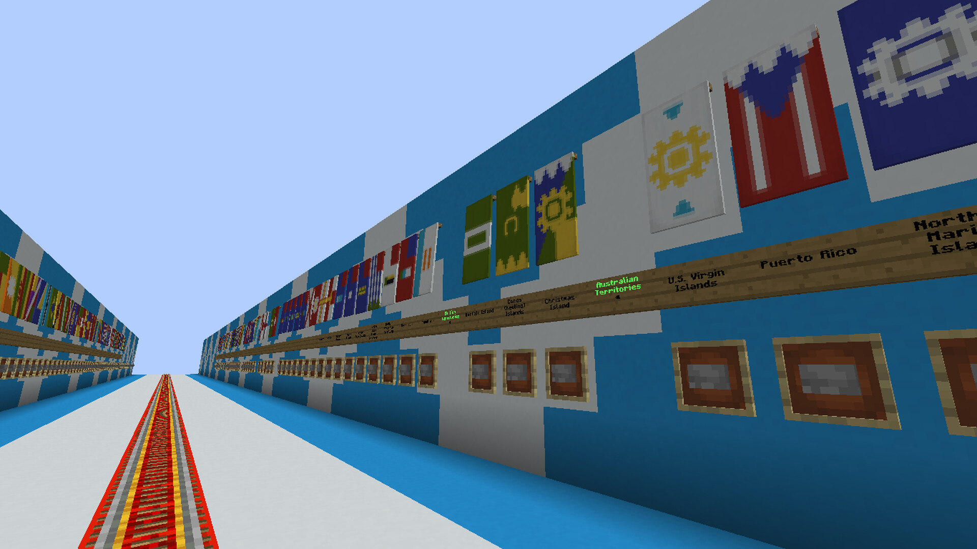 National flags Minecraft Map