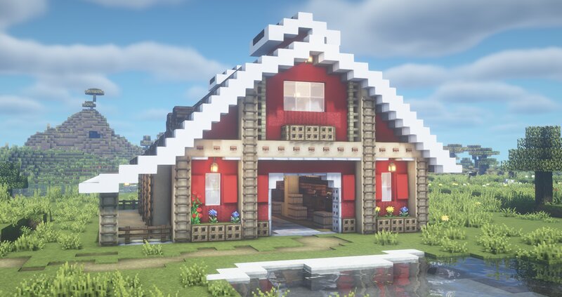 Classic Barn with Stables Minecraft Map