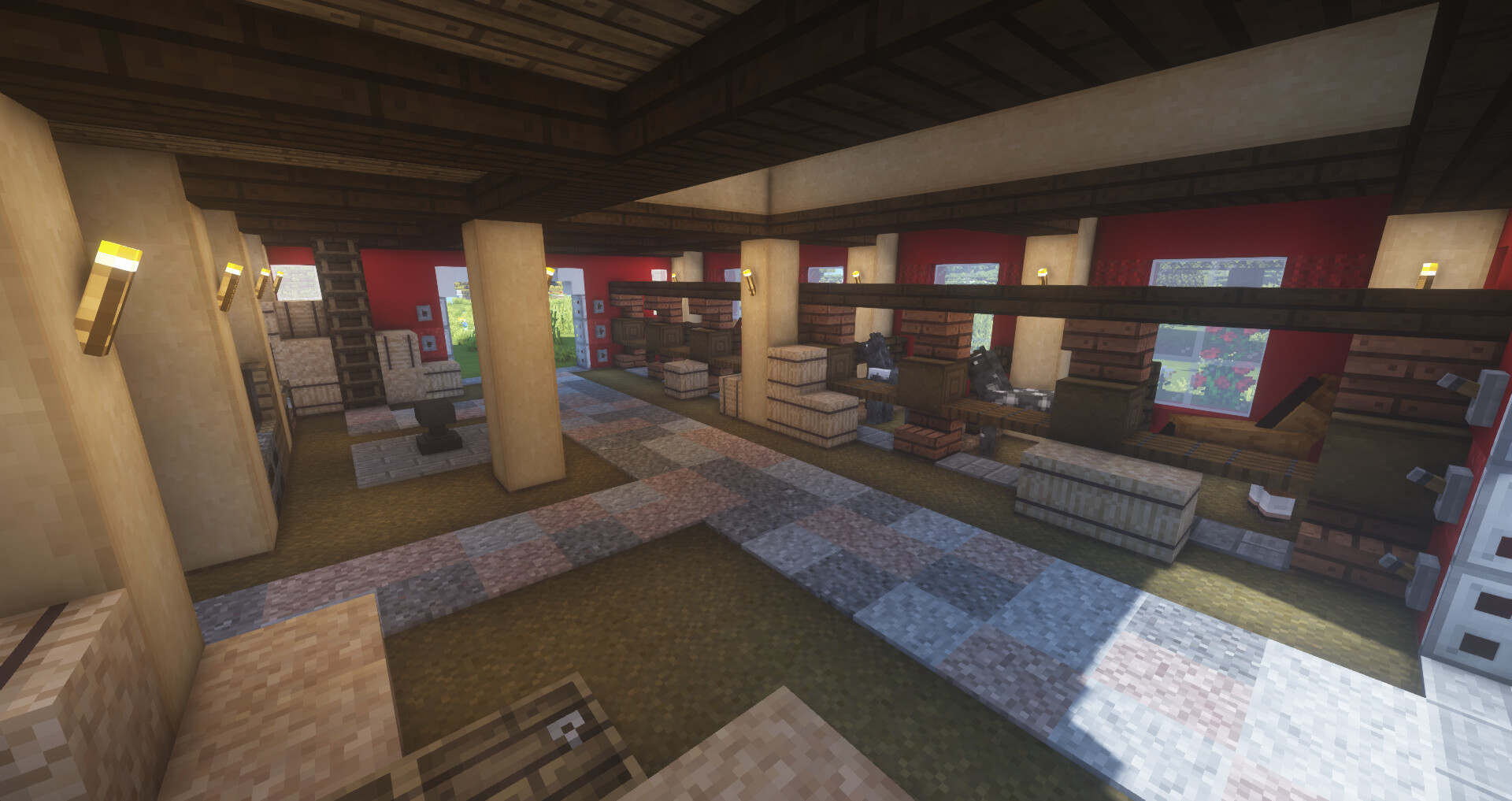 Classic Barn with Stables Minecraft Map