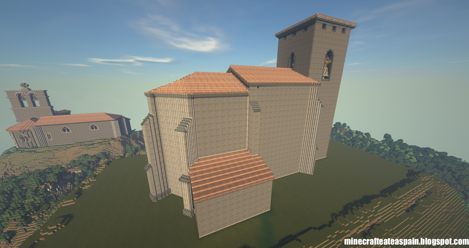 Minecraft replica of the Church of San Lorenzo Mártir, Fuenteodra ...