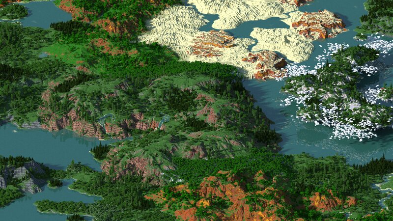 Continental - 25kx25k | 1.12 - 1.17+ | Landscape & Survival Map ...