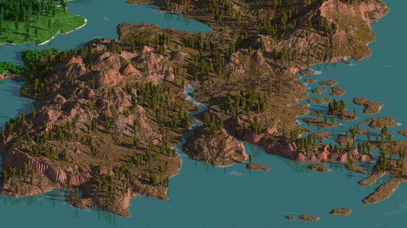 Continental - 25kx25k | 1.12 - 1.17+ | Landscape & Survival Map ...