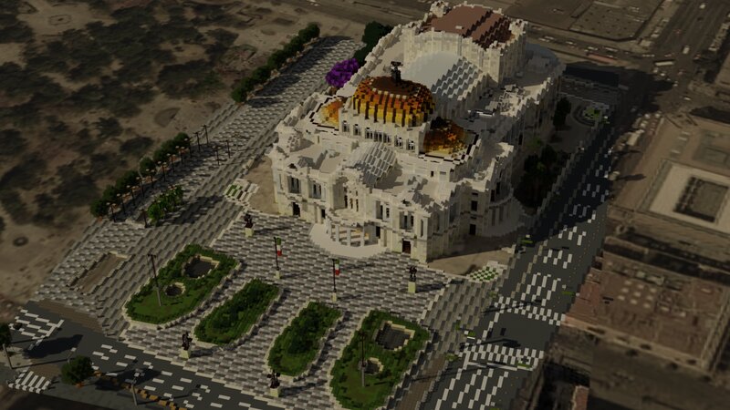 Palacio de Bellas Artes in Mexico City, Mexico (on 1:1 scale ...
