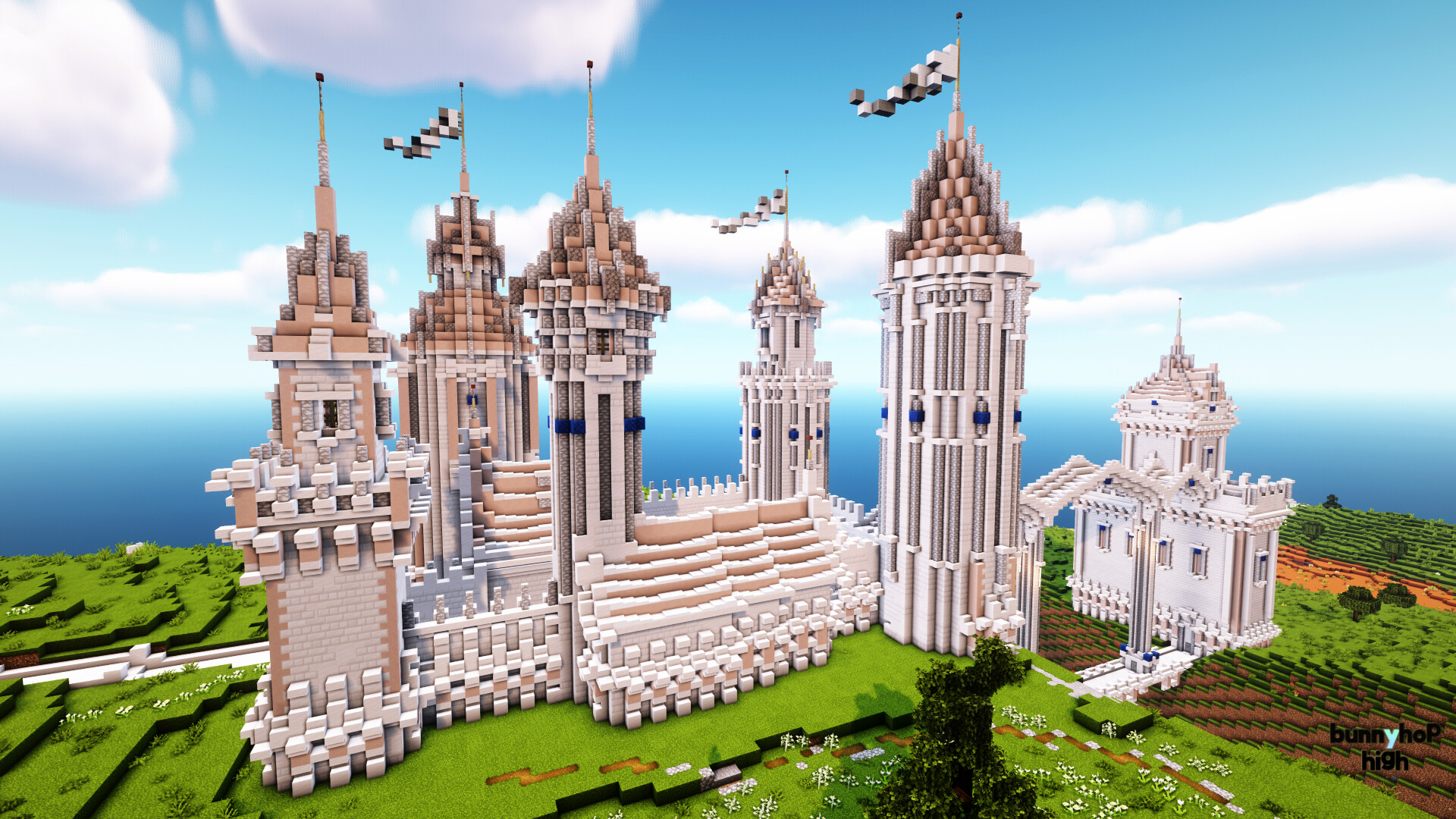 Lightest Castle Timelapse + Schematic Minecraft Map