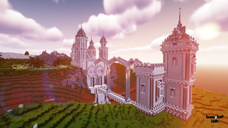 Lightest Castle Timelapse + Schematic Minecraft Map