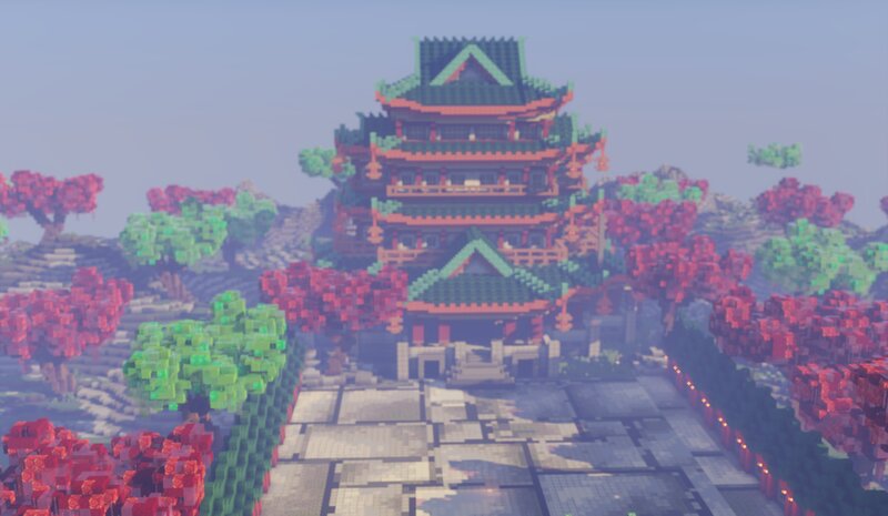 Chinese palace Minecraft Map