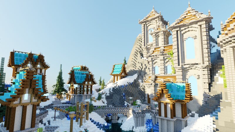 ️SPAWN WINTER FORTRESS ️ *Non-Exclusive* Minecraft Map