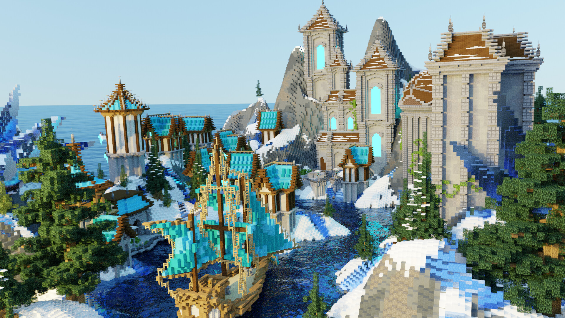 ️SPAWN WINTER FORTRESS ️ *Non-Exclusive* Minecraft Map