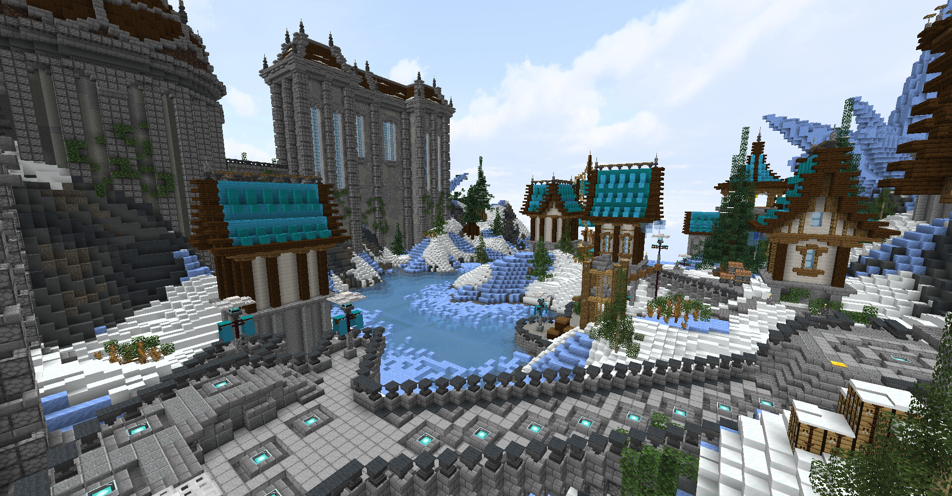 ️SPAWN WINTER FORTRESS ️ *Non-Exclusive* Minecraft Map