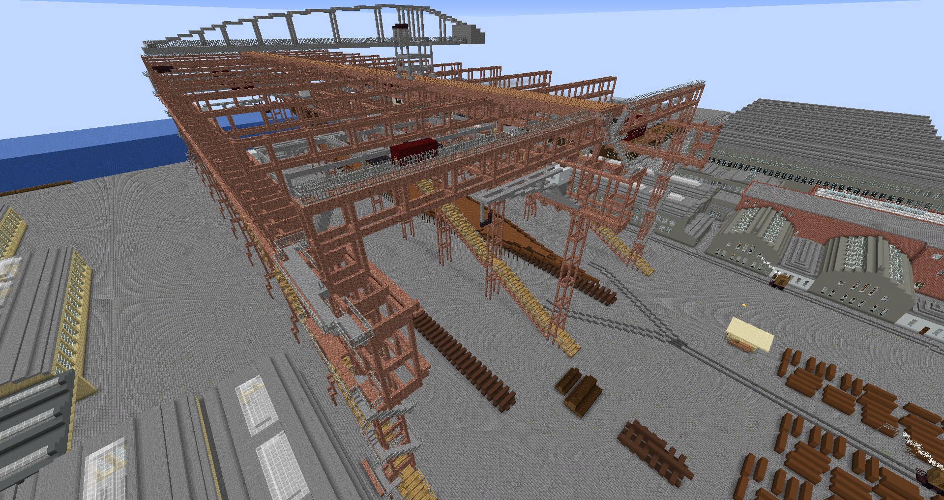 Arrol Gantry from Harland and Wolff (New build) Minecraft Map